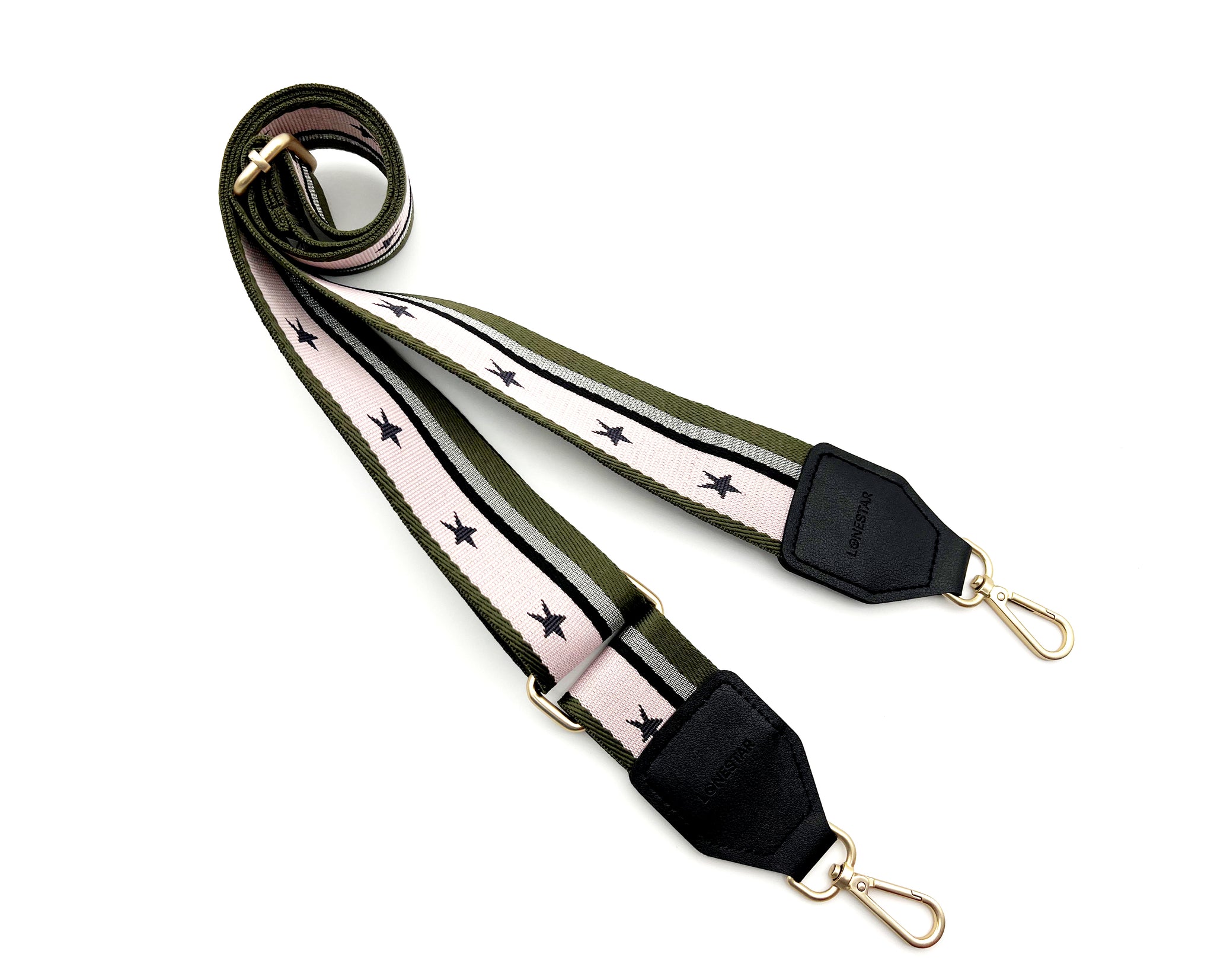 Fabric Pink Khaki Star Strap