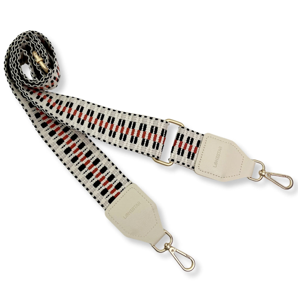 Fabric Red Black Blend Strap